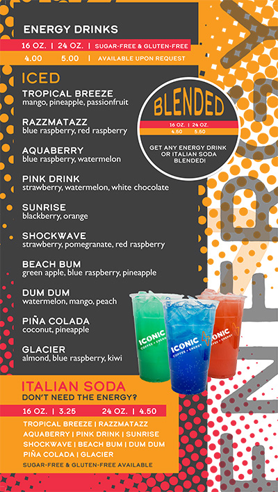 Menu | Iconic Coffee+Energy